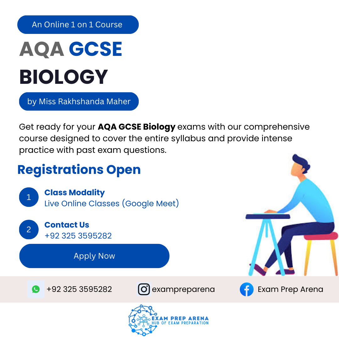 Online AQA GCSE Biology Course - Exam prep arena